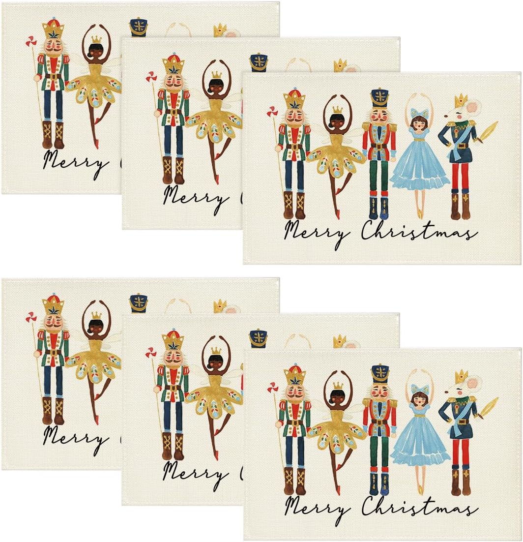 Amazon.com: Artoid Mode Watercolor Nutcrackers Xmas Balls Merry ...