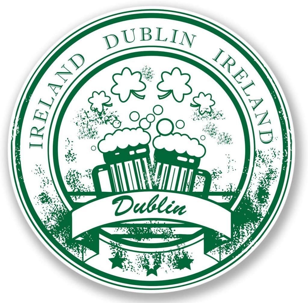 Amazon.com: Dublin Ireland Vinyl Sticker Decal Travel 5" : Sports ...