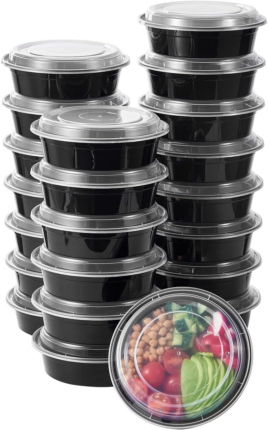 Amazon.com: GoodCook BPA Free Meal Prep Bowl Container with Dressing ...