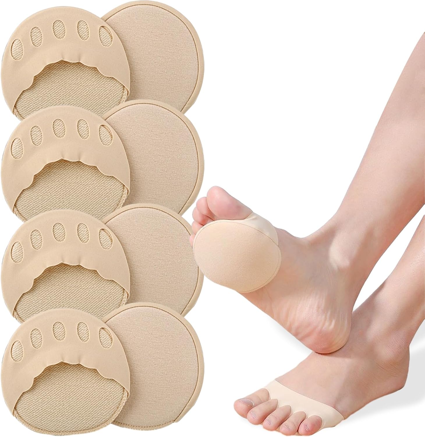 Forefoot Pads, Ball of Foot Cushion Pads for Heels Women Metatarsal ...