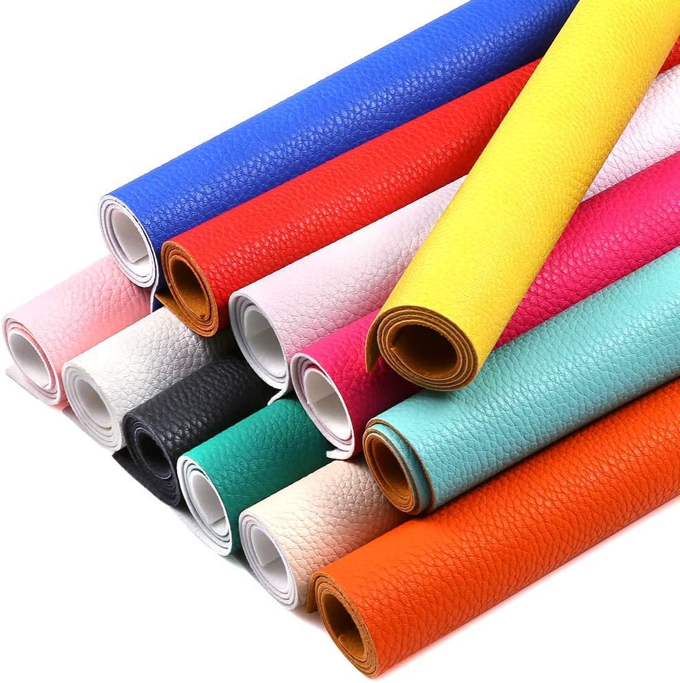Amazon.com: Caydo 12 Pieces 8.8inch x 12.8inch Synthetic PU Leather ...