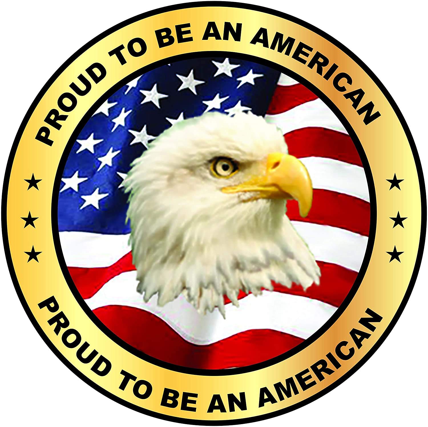 Amazon.com - Proud to Be an American Sticker - American Eagle Patriotic ...