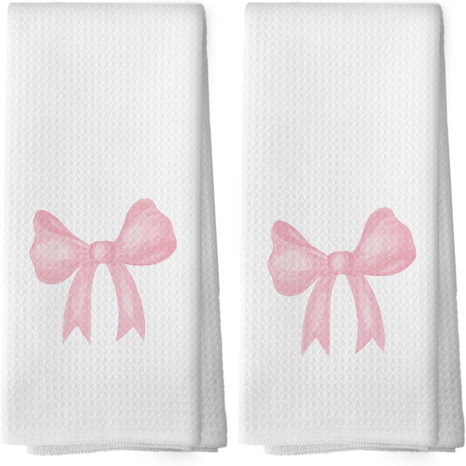 Amazon.com: Mcehtle Coquette Pink Bow Girls Gifts Kitchen Towels Set of ...