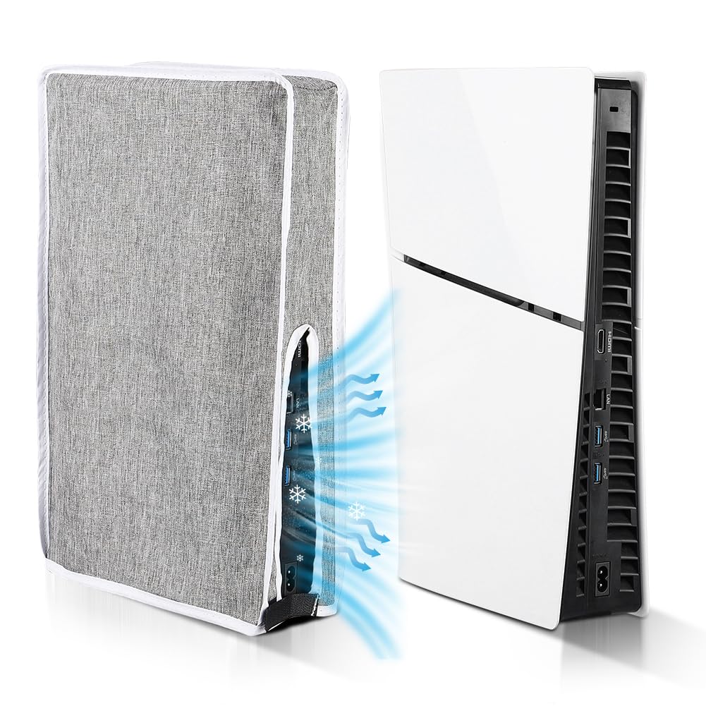 Amazon.com: veoyya Dust Cover for PS5 Slim Dust Protector Custom ...