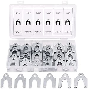 Amazon.com: BENLIUDH Alignment Shims, Alignment Tools Automotive Metal Shim Assortment Kit 1/8 ...