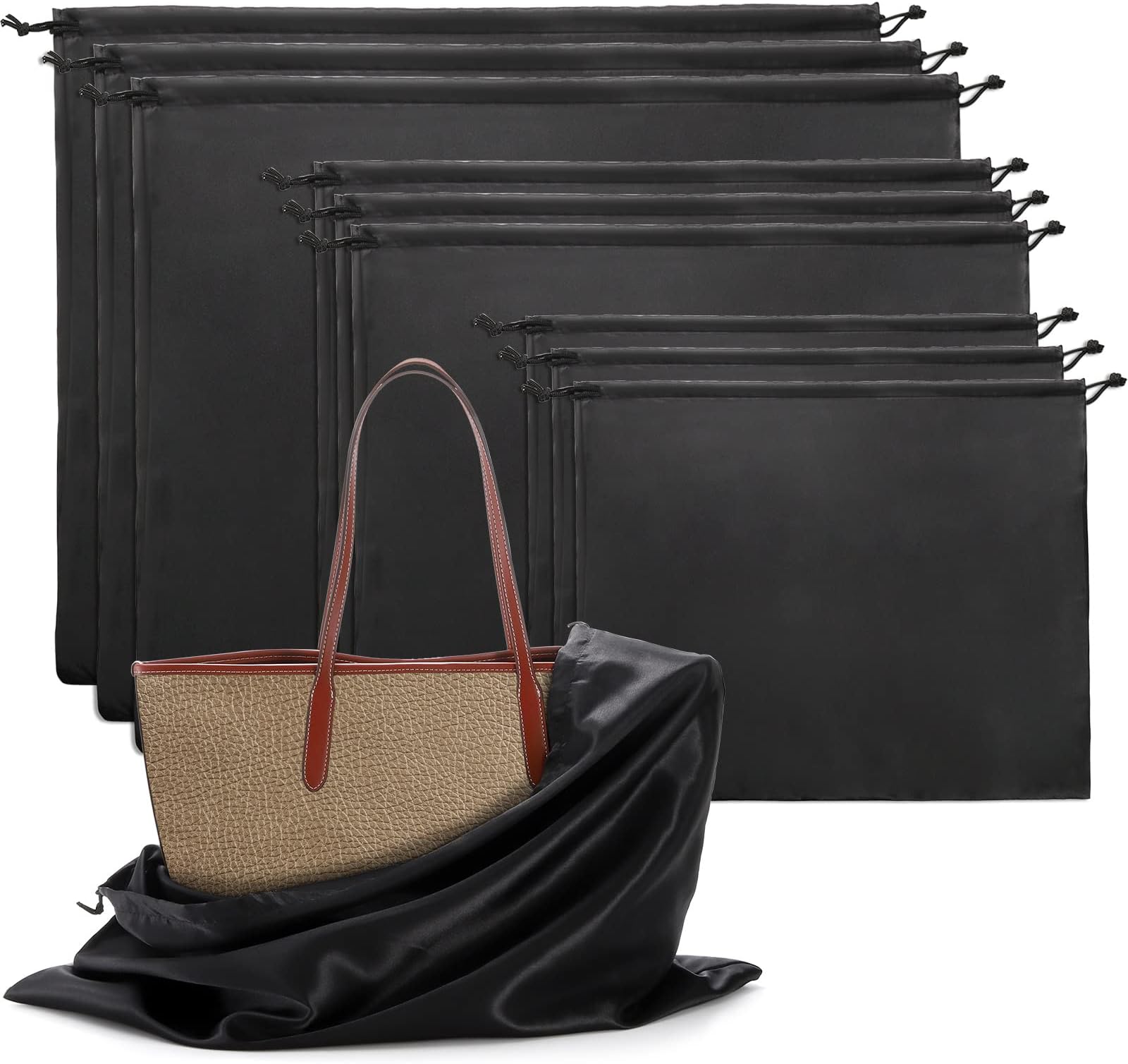 Amazon.com: Peohud 9 Pack Dust Cover Storage Bags, Purse Dust Bags with ...