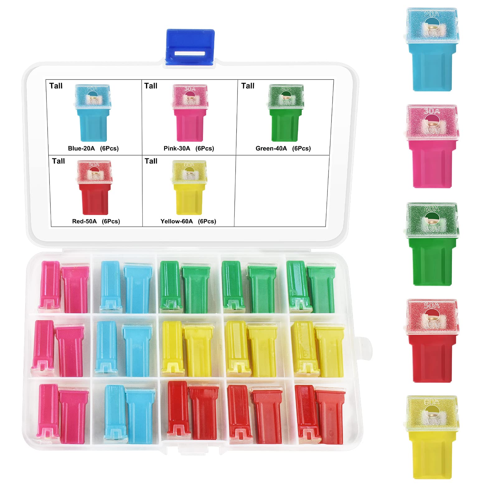Snapklik.com : MuHize Shaped Assorted Fuses - Upgraded Tall/Standard ...