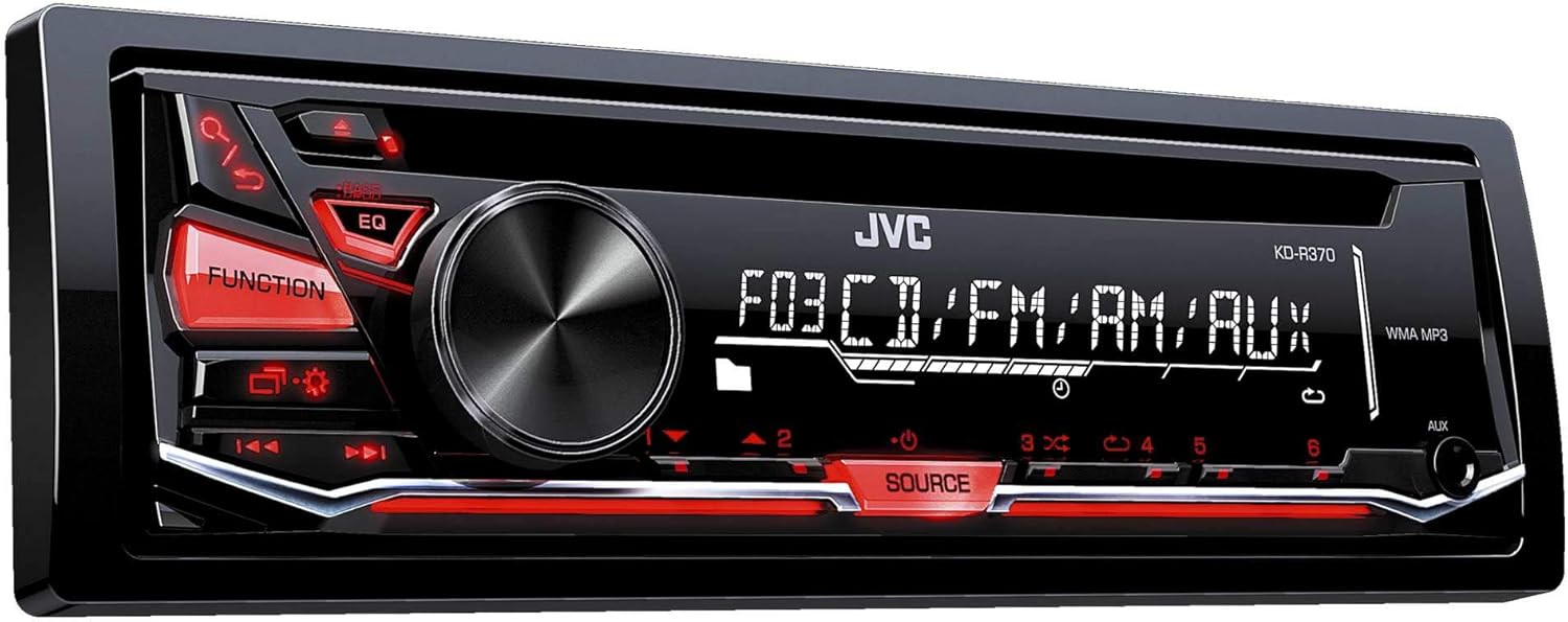Amazon.com: JVC KD-R370 - 4-Channel CD Car Stereo Receiver with Built ...