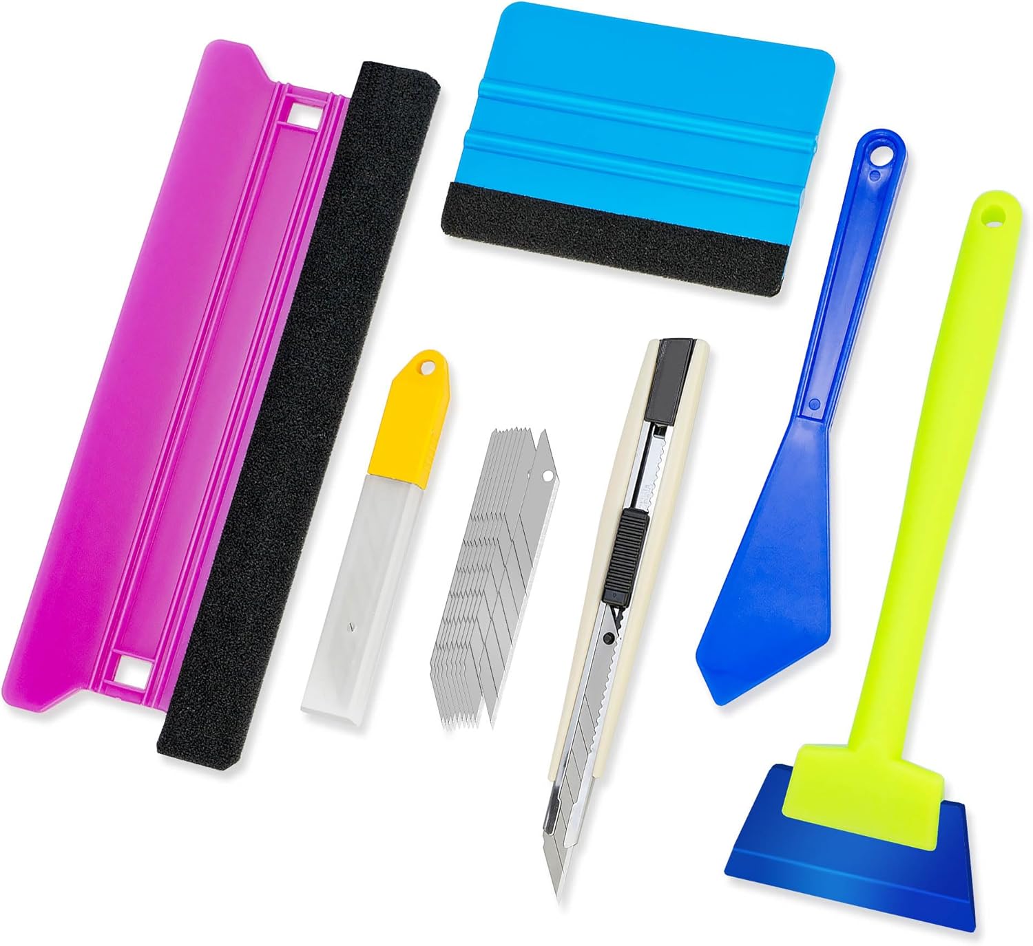 Amazon.com: Window Tinting Application Kit – 6-Piece Professional Wrap Tool Set with Felt ...