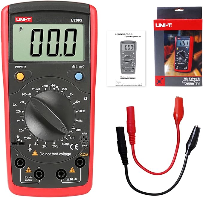 UNI-T UT603 Inductance Capacitance Meters LCR Meter Manual Range Cap ...