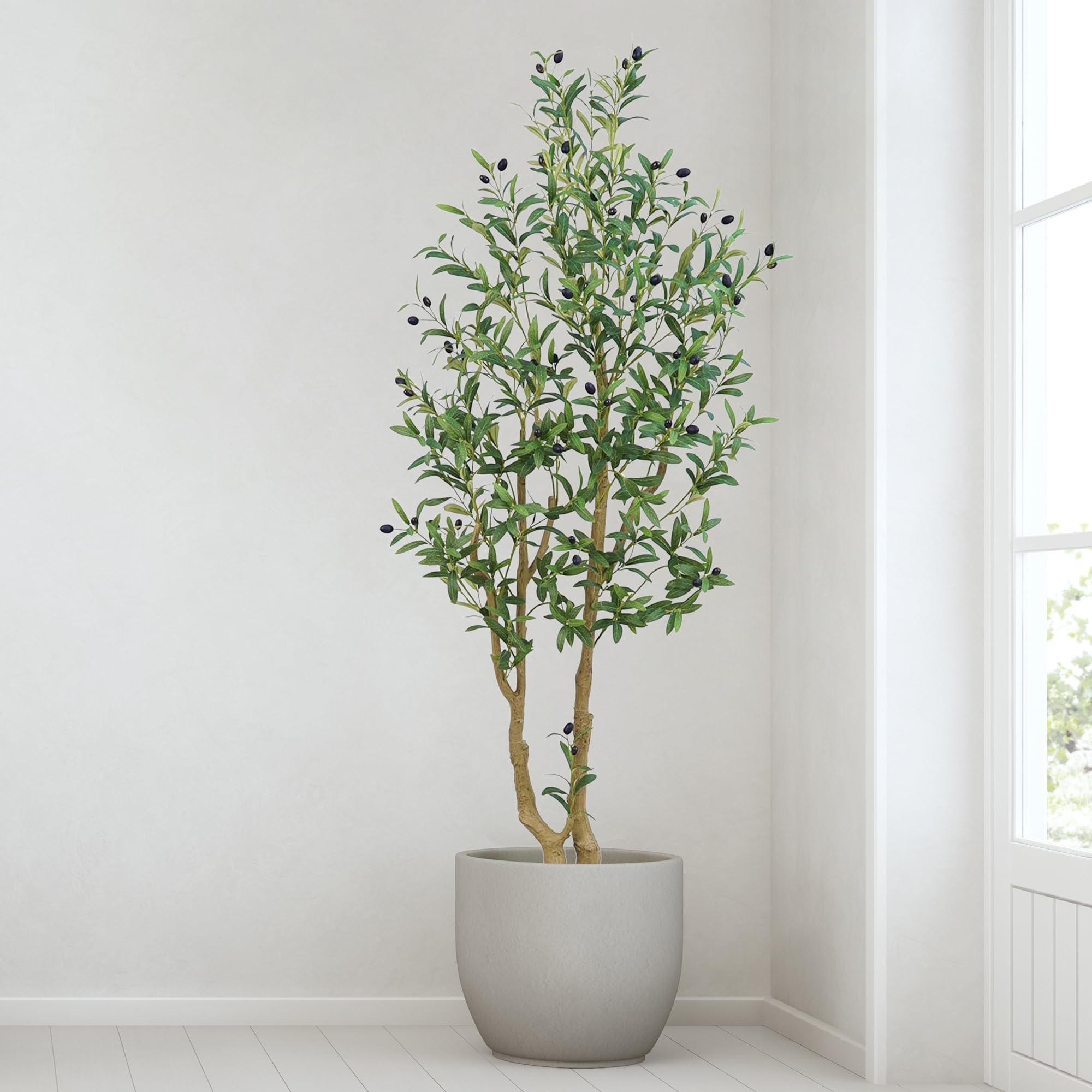 Amazon.com: HZXGCP Faux Olive Tree 5 feet, Artificial Trees for Home ...