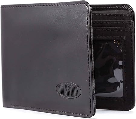 Amazon.com: Big Skinny Men's L-Fold Passcase Leather Slim Wallet, Holds ...