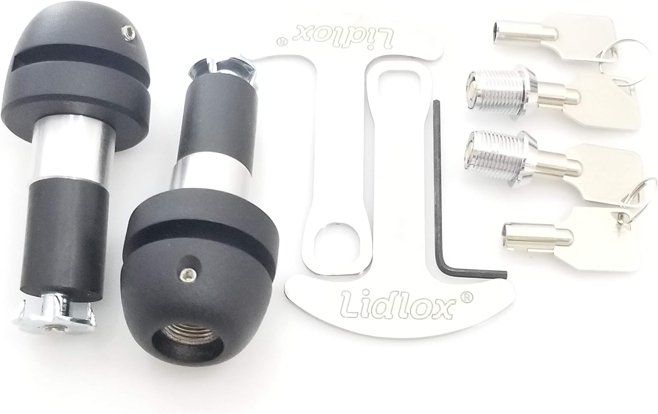 Amazon.com: Lidlox 1012-B - Bar End Helmet Lock Pair for Can-Am Spyder ...