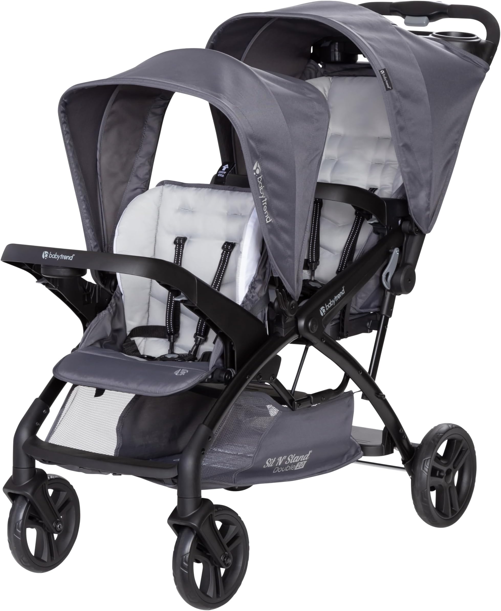 Amazon.com : Baby Trend Sit N' Stand® Double 2.0 Stroller, Dash Grey : Baby