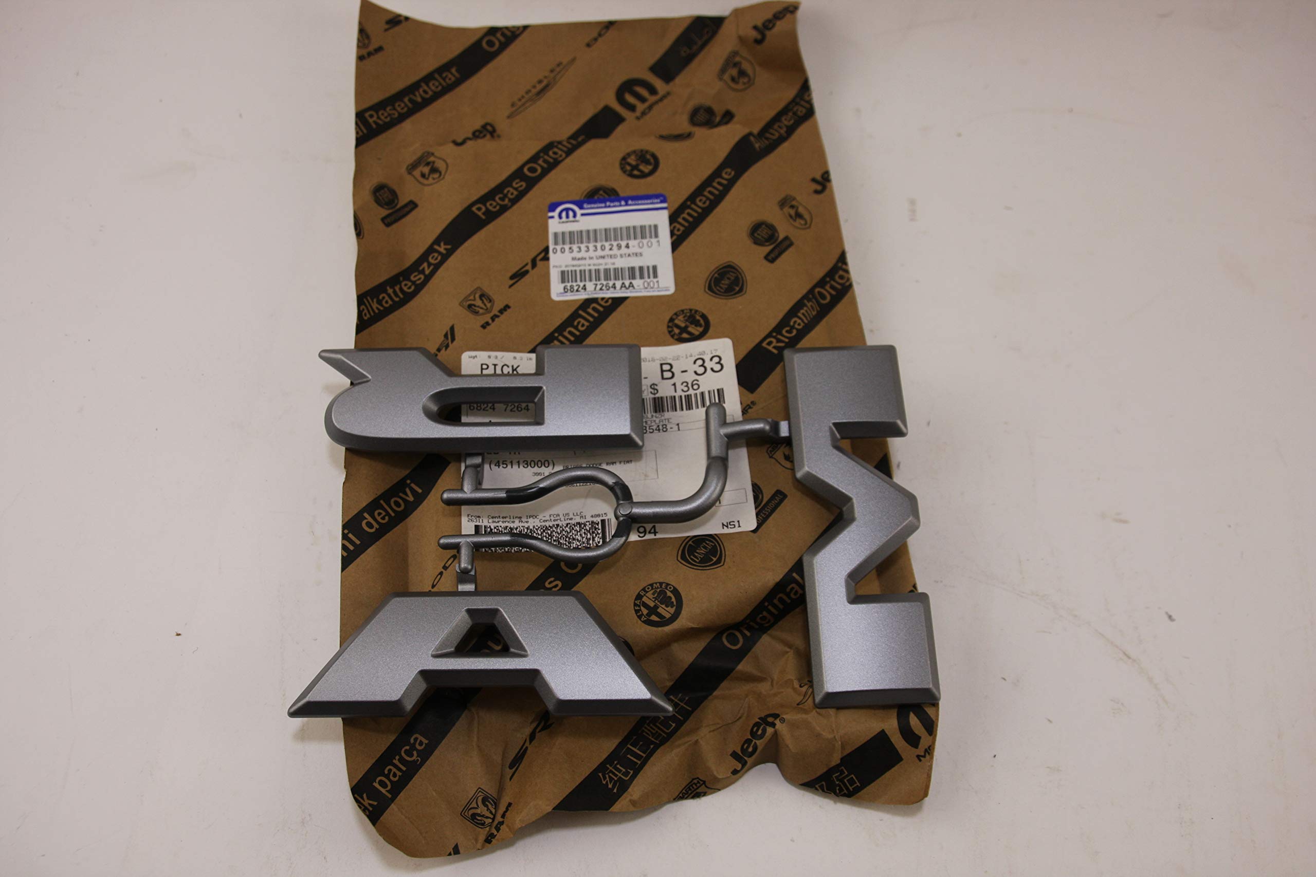 Amazon.com: Chrysler Genuine 68247264AA Body Nameplate : Automotive