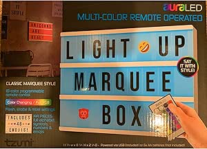 Amazon.com: Tzumi Light Up Marquee Box (6055WM) : Toys & Games