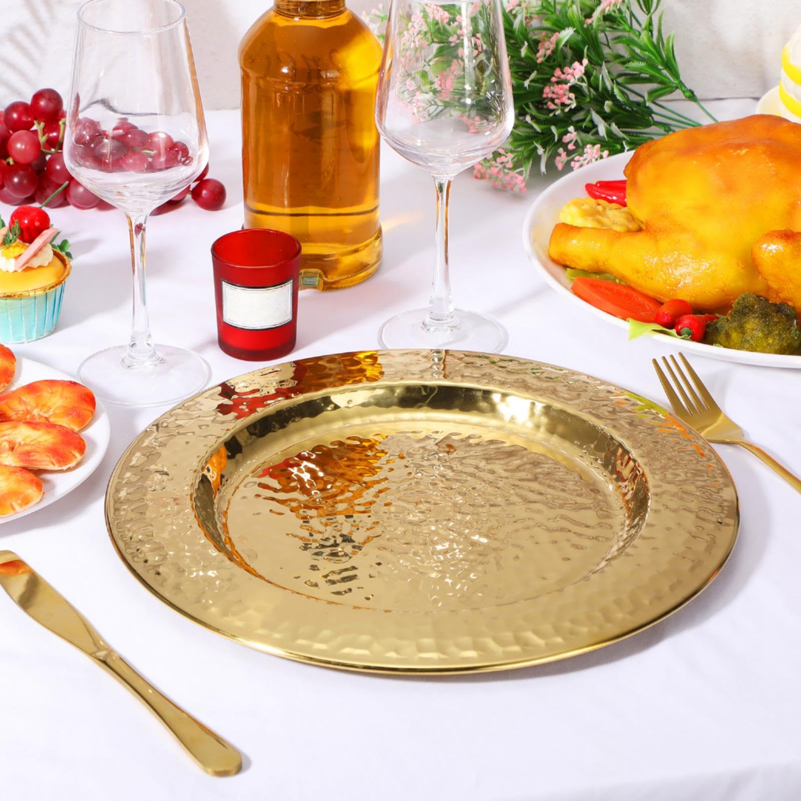 Charger Plates Bulk Wedding FillTouch 12 Packs Chargers Plates 13 Inch ...