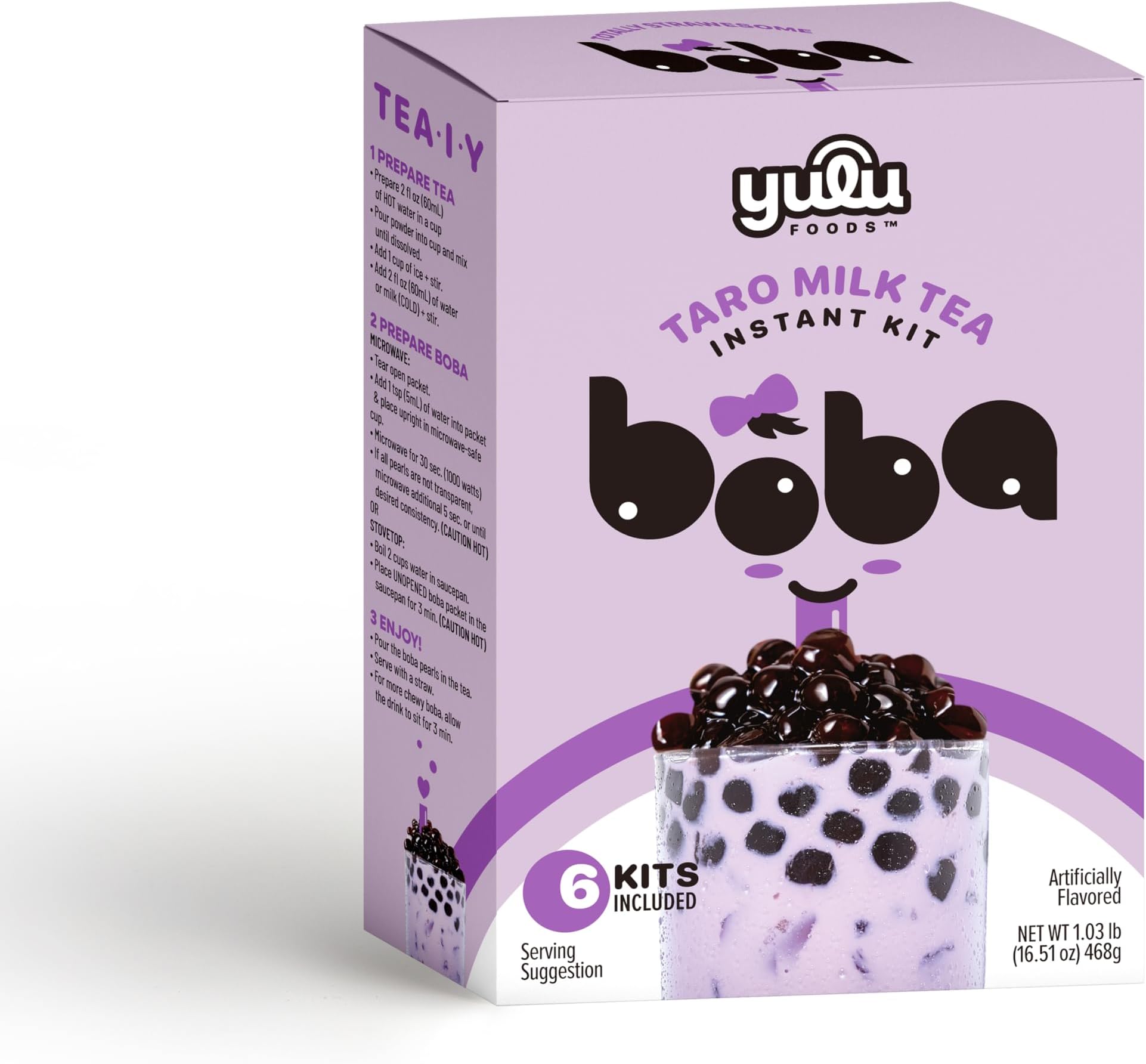 Amazon.com: O's Bubble Instant Boba Kit Marbling Boba Kit | boba tea ...