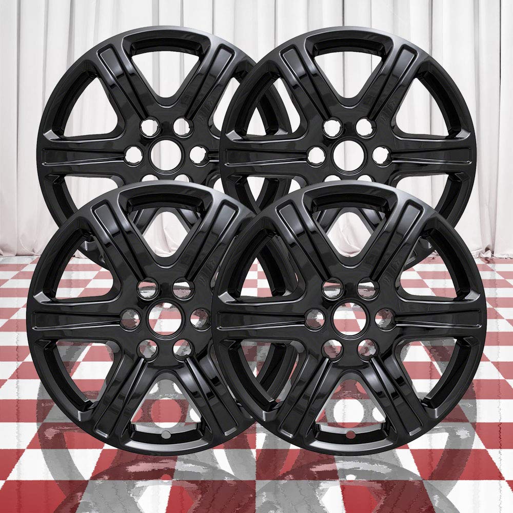 Amazon.com: Brighter Design Set of 4 Gloss Black 6 Spoke 17" Wheel ...