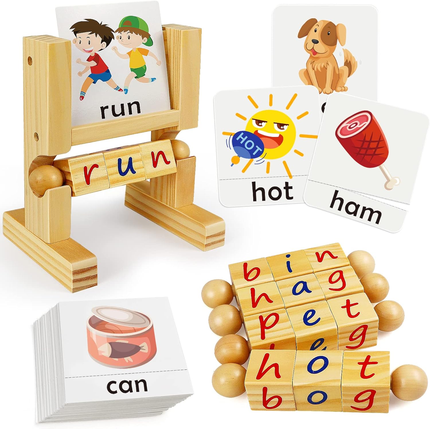 Amazon.com: Montessori Toys for 2 3 4 Year Old Toddlers, 5 Wooden ...