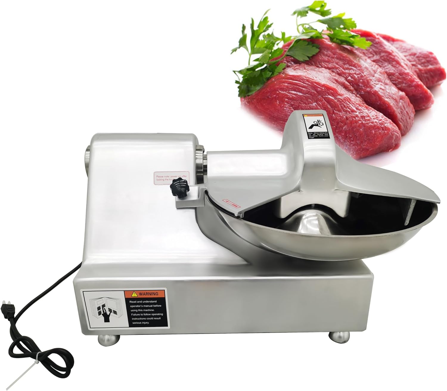 Amazon.com: HQHAOTWU Electric Food Cutter Chopper Food Processor Cutter ...