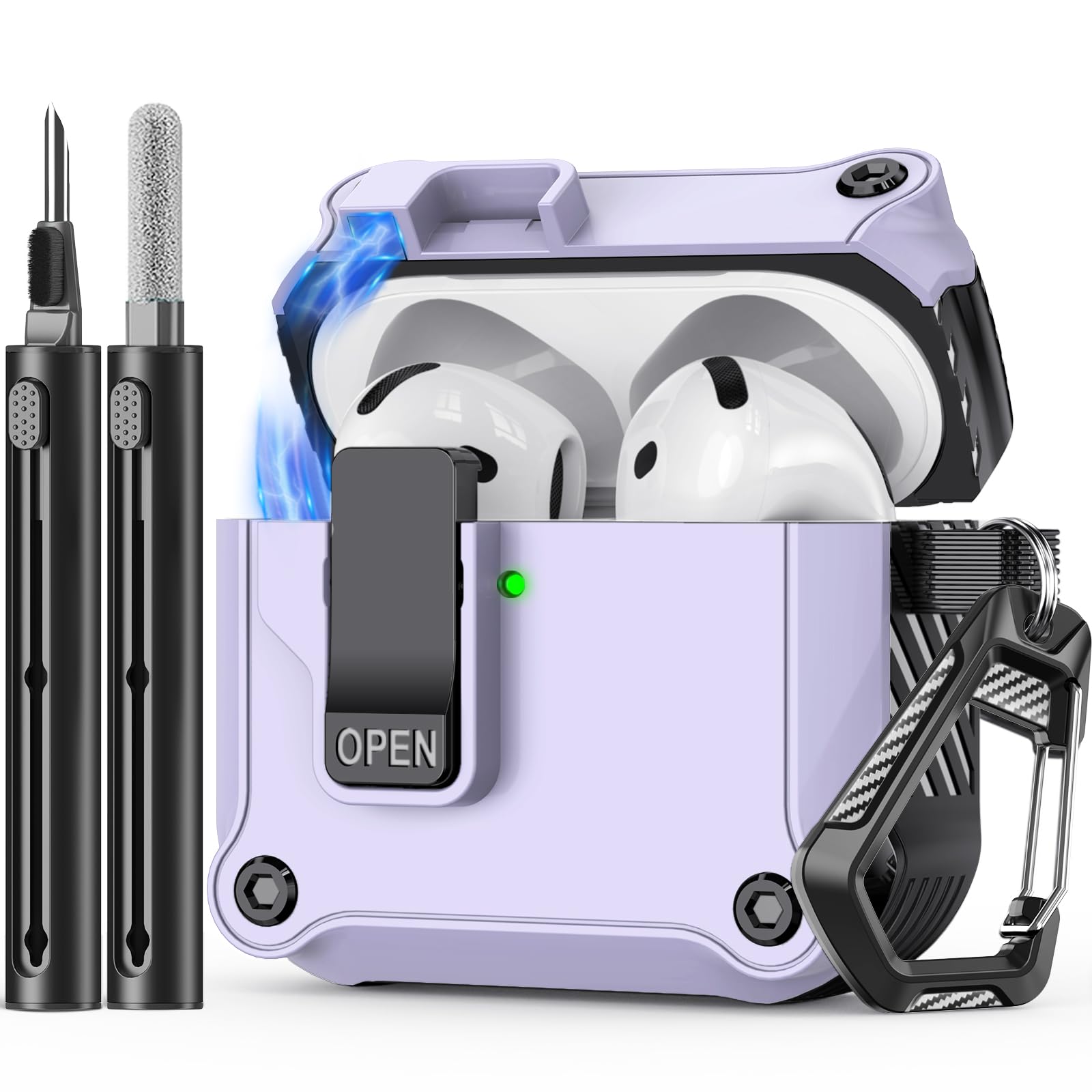 Amazon.com: Inesore Compatible with AirPods 4th Generation Case,with ...