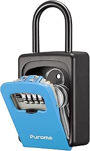 Amazon.com : Puroma Lock Box, Large Key Lock Box Resettable Combination ...