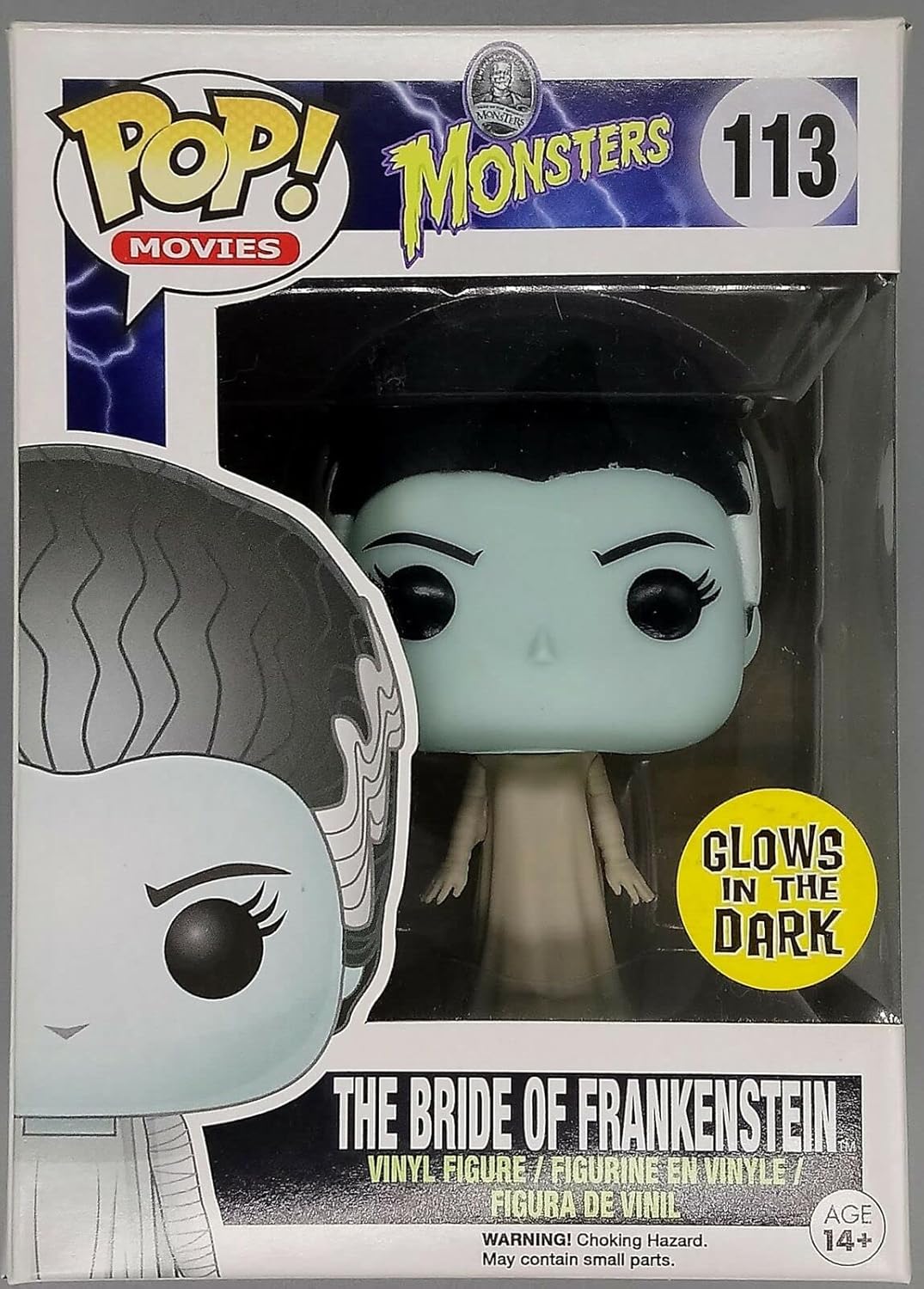 Funko - Figurine Classic Monsters - Bride of Frankenstein Glow in the ...