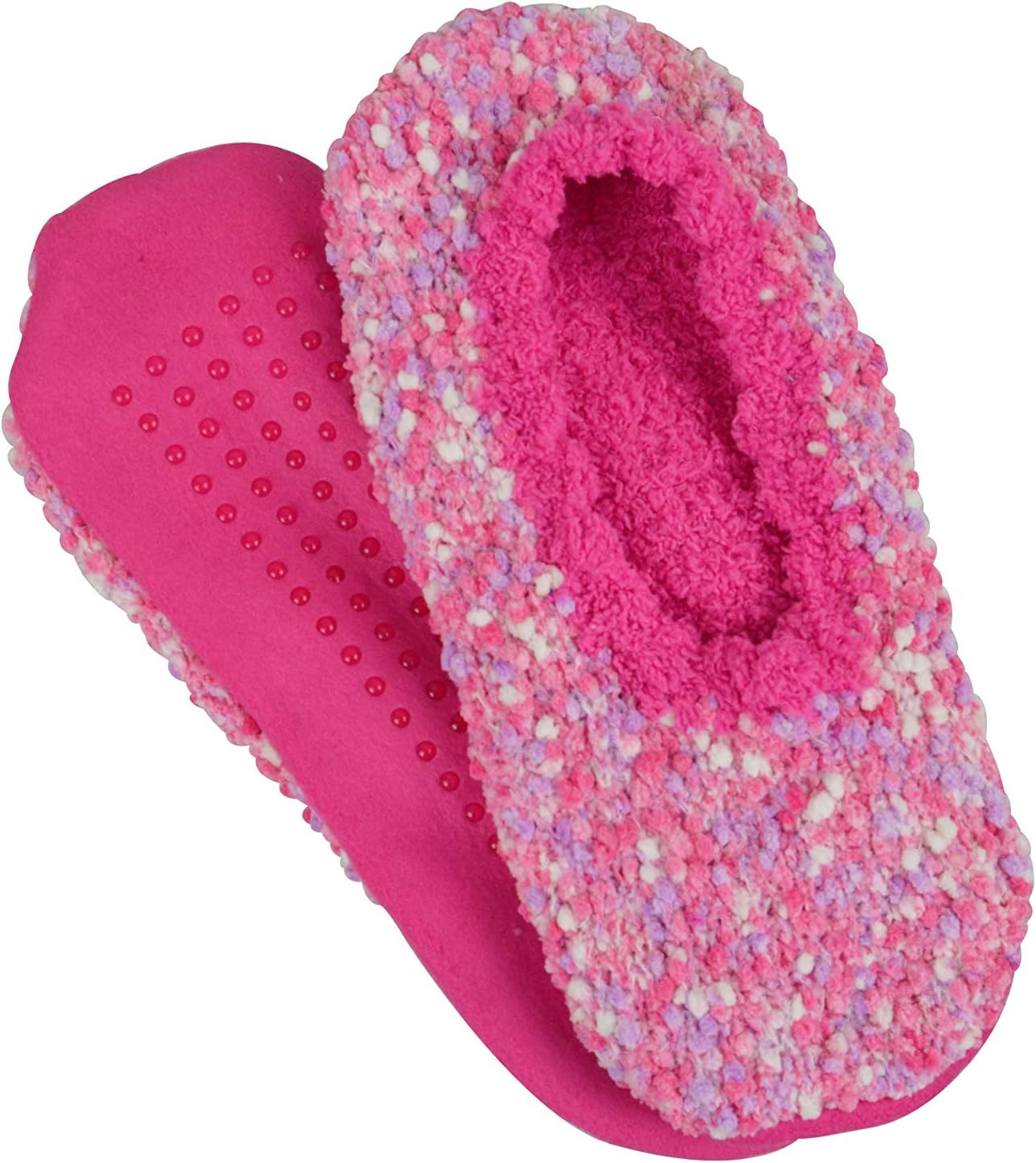 Amazon.com | Nubbie Fuzzy Footies Women's One Size Polyester Slip ...