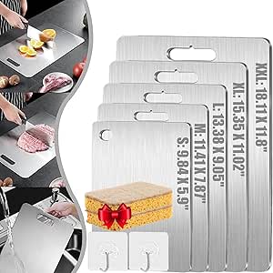 Amazon.com: Evolo Titanium Cutting Board, XXL (Suitable for Preparing Meals for Many People B ...