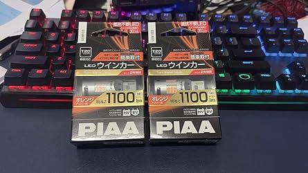 Amazon | PIAA ウインカー用 LEDバルブ T20 アンバー 250lm 車検対応 1個入 12V/2W 極性フリー 全方向拡散9チップ LEW101 | LEDバルブ | 車＆バイク