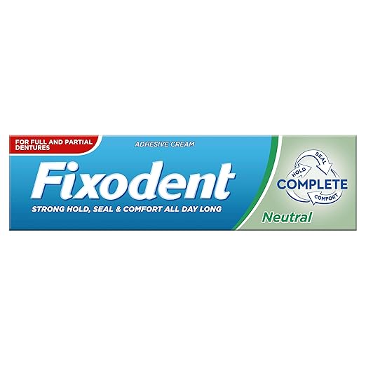 Fixodent Complete Neutral Denture Adhesive Cream - 40g (Product of ...