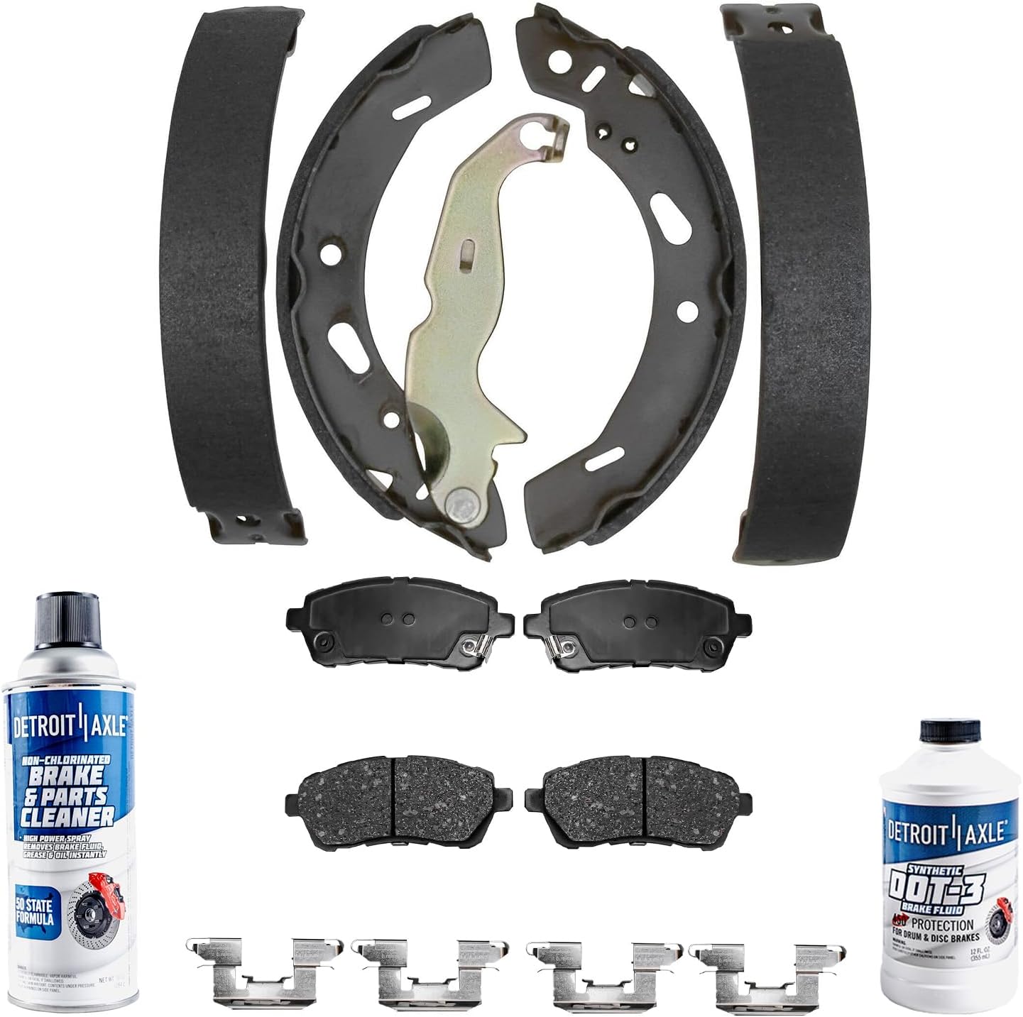 Amazon.com: Detroit Axle - Brake Kit for 2011-2019 Ford Fiesta, Front and Rear Semi-metallic ...