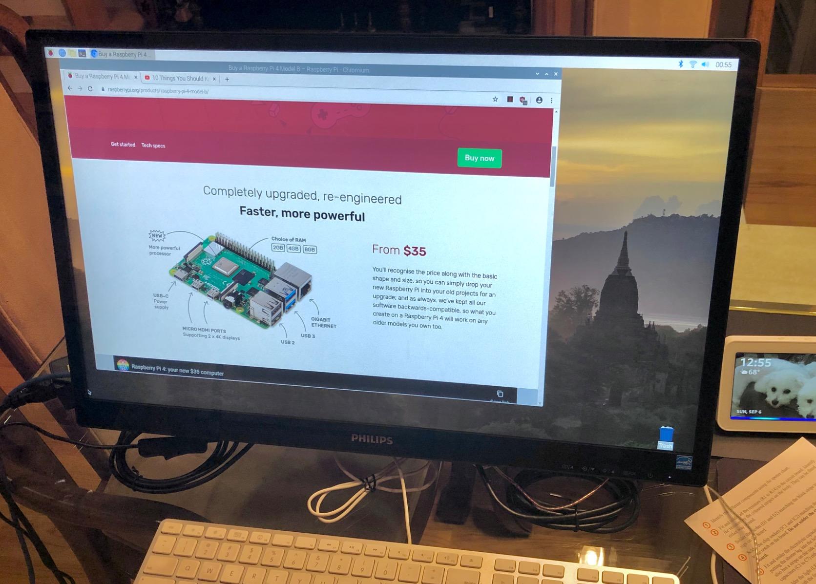 Amazon.com: PHILIPS 242B9T 24" Touch Screen Monitor, Full HD IPS, 10 ...