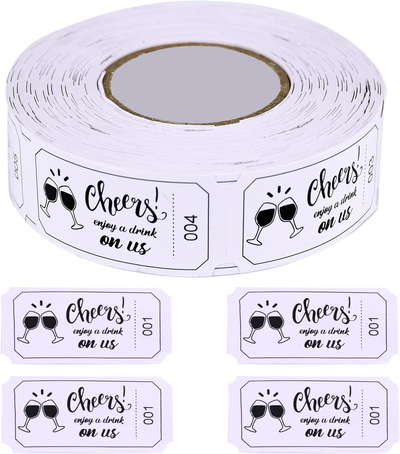 500 Pcs Drinks Tokens, Paper Ticket Tokens Beer Festival Tokens Free ...