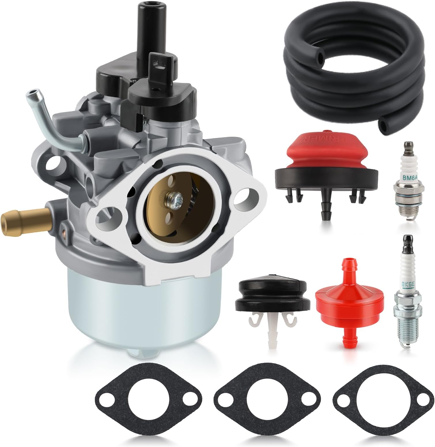 Amazon.com: HIPA 801396 Carburetor for 801233 801255 Snow Blower Thrower R-TEK 2-Cycle Engines ...