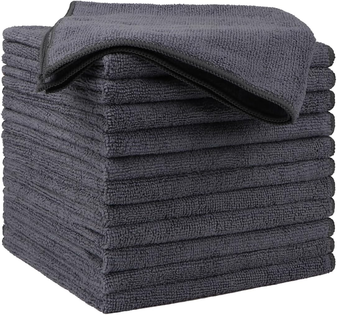 MR.SIGA Professional Premium Microfibre Towels for Cars, Dual-Sided Car ...