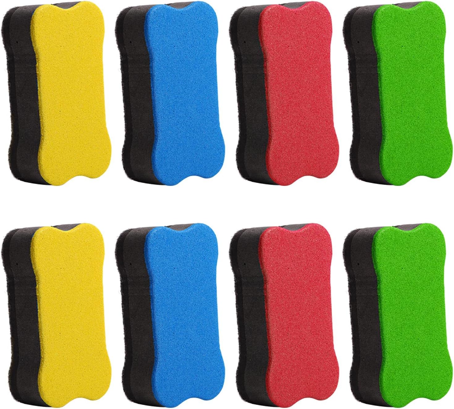 Amazon.com: 8pcs Magnetic Whiteboard Eraser with Felt Pad Kids College ...