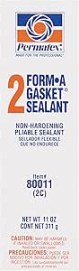Permatex 80011-12PK Form-A-Gasket #2 Sealant, 11 oz. (Pack of 12 ...