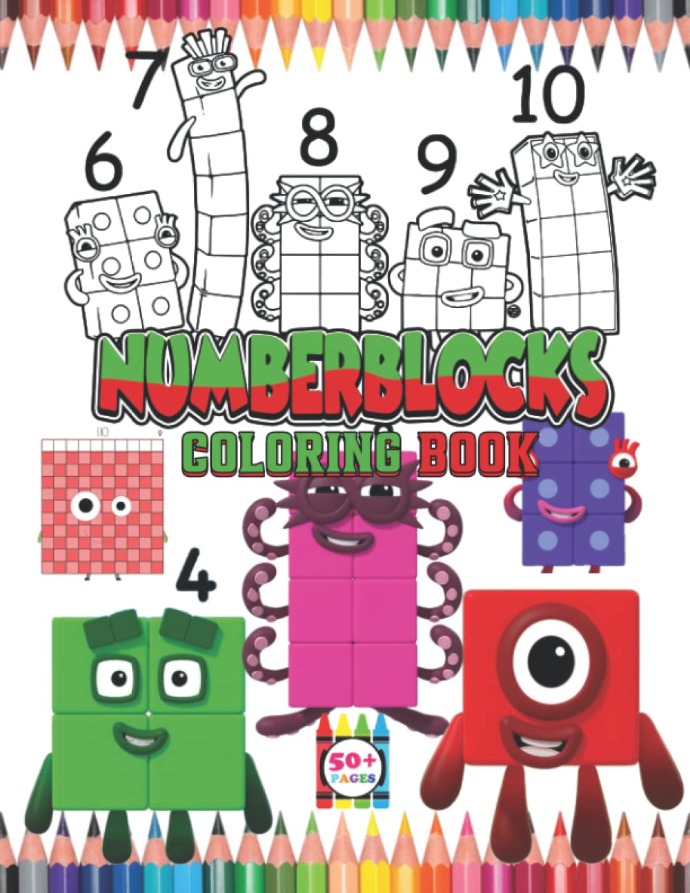 Numberblocks Coloring Book A Numberblocks Book With Random And ...