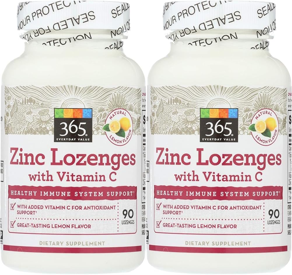 Amazon.com: 365 Everyday Value, Zinc Lozenge with Vitamin C, 90 ct ...