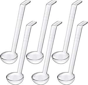 Amazon.com: Tioncy 6 Pcs 1 Oz Small Ladle for Serving Sauce 7.09 Inches ...
