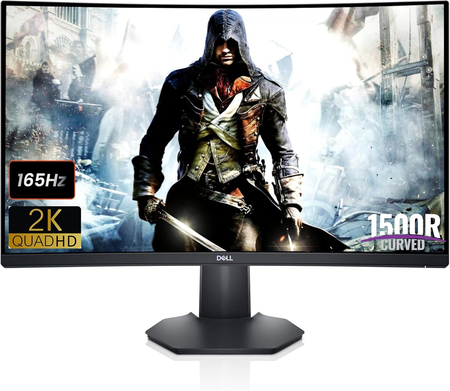 Amazon.com: Dell 27 Curved Gaming Monitor | 27" QHD (2560x1440) | 165Hz ...