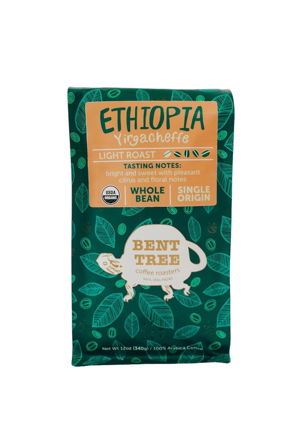 Amazon.com : Bent Tree Coffee Roasters Organic Coffee, 12oz (Ethiopia ...
