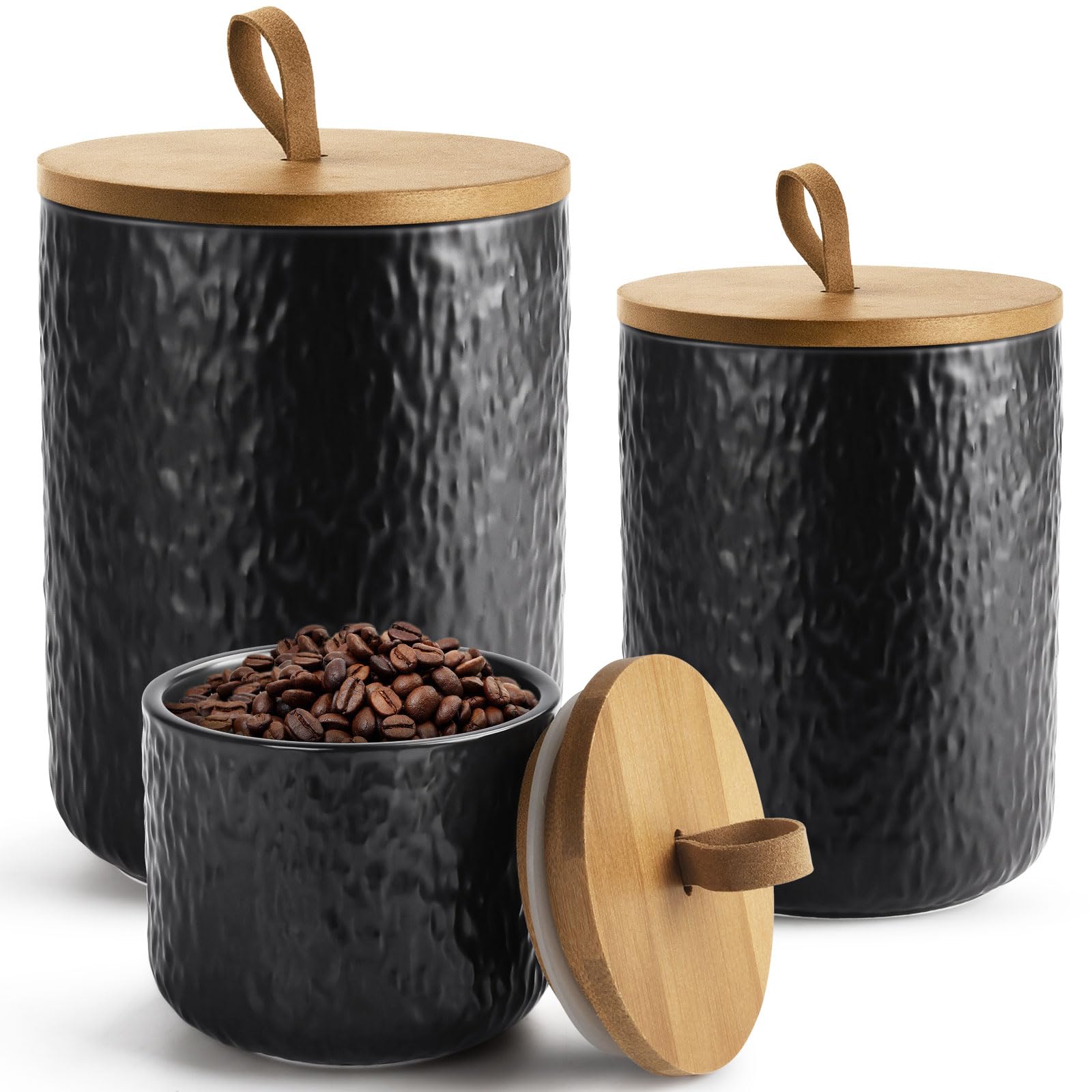 Amazon.com: YUNLINLI Canisters Sets for The Kitchen, Airtight Kitchen ...