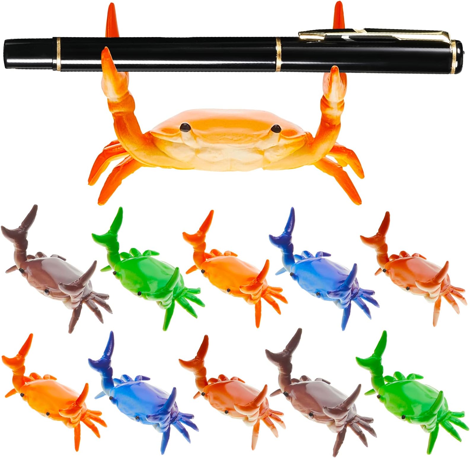 Amazon.com: Calsgkspray Dark Blue Creative Crab Pen Holder ...