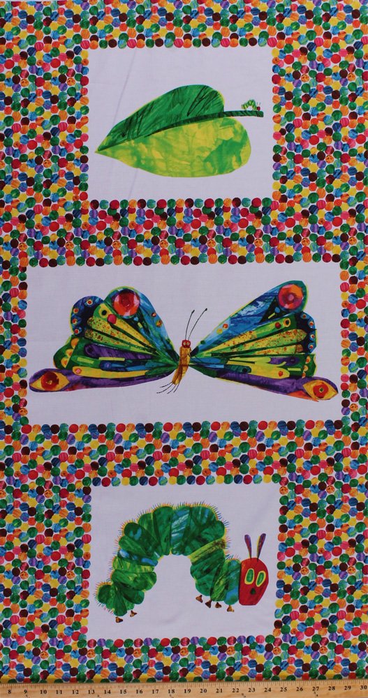 Amazon.com: 23" X 45" Panel Butterfly Caterpillar Leaf Insects Bugs ...