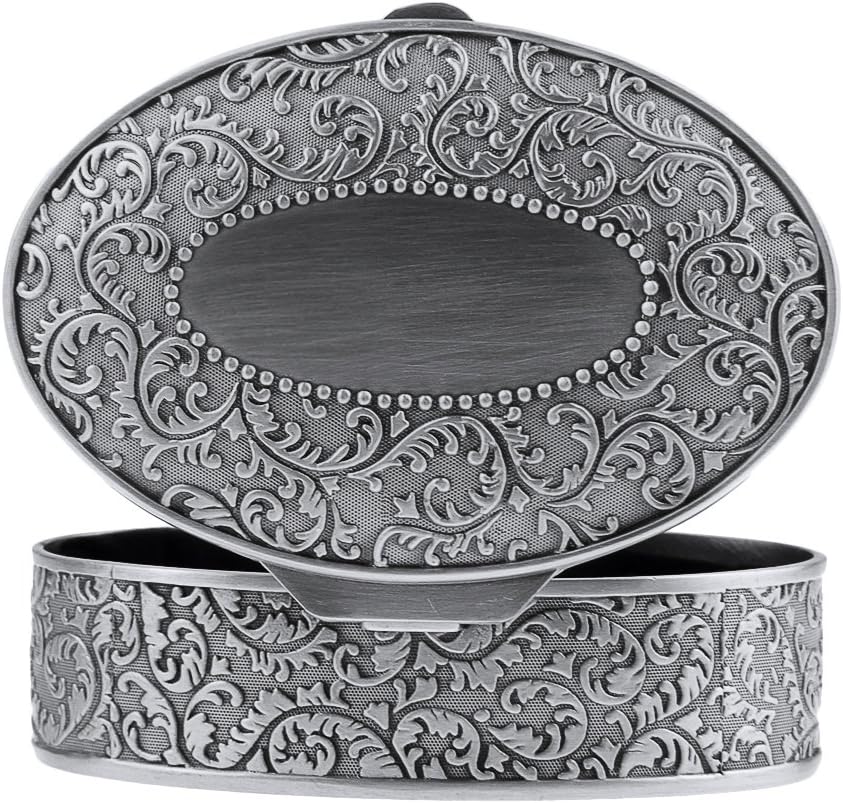 Amazon.com: FakeFace Vintage Antique Silver Chest Box Engraving ...