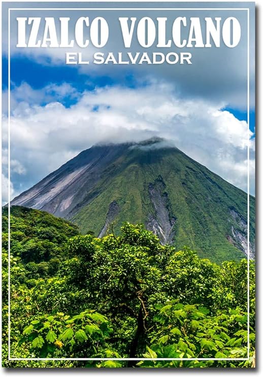 Amazon.com: Generic Izalco Volcano, El Salvador Travel Refrigerator ...