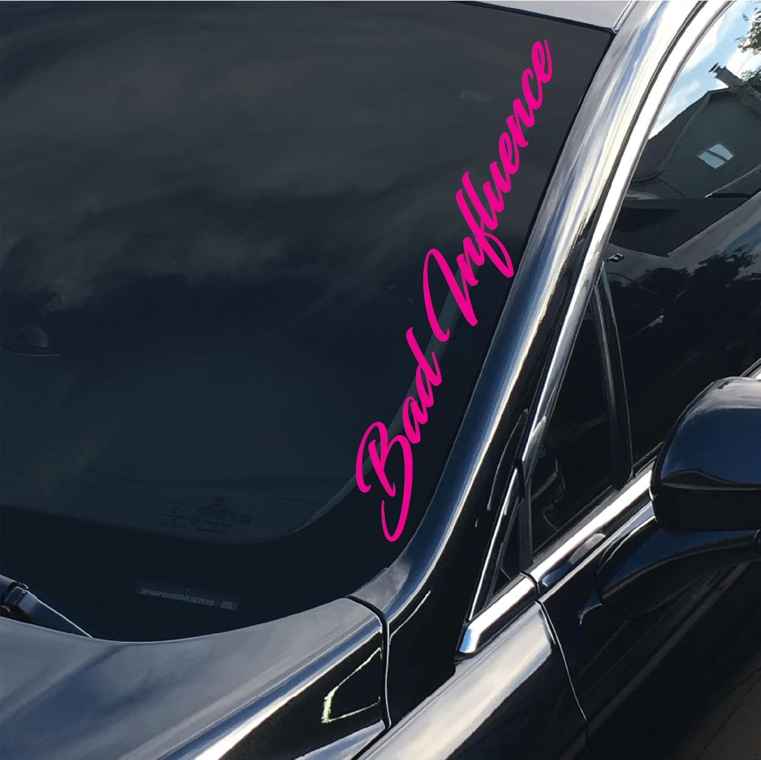 Amazon.com - Bad Influence Cursive Decal/Sticker | Side Windshield ...